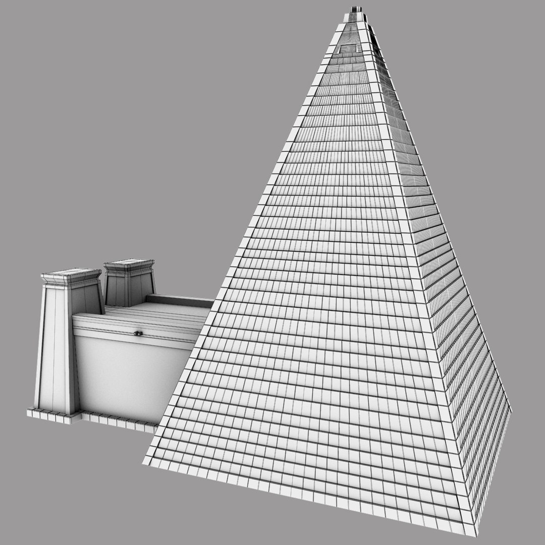 3d model sudanese nubian pyramid