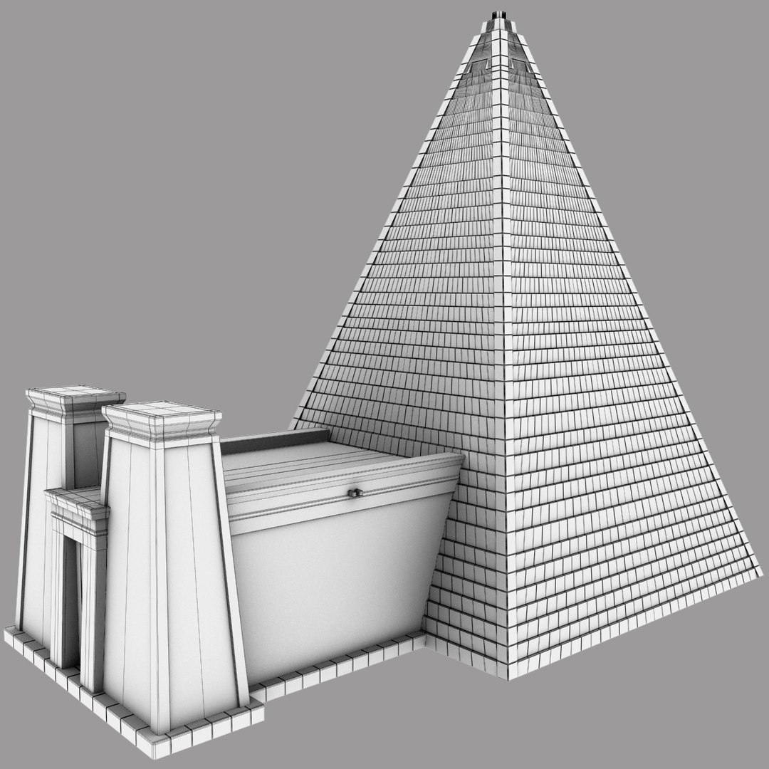 3d model sudanese nubian pyramid