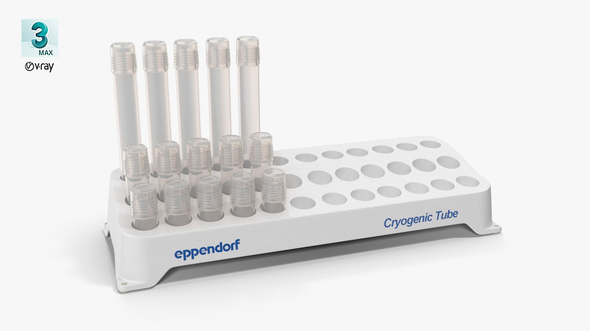 3D Eppendorf Tube Rack Cryogenic Model - TurboSquid 1458013