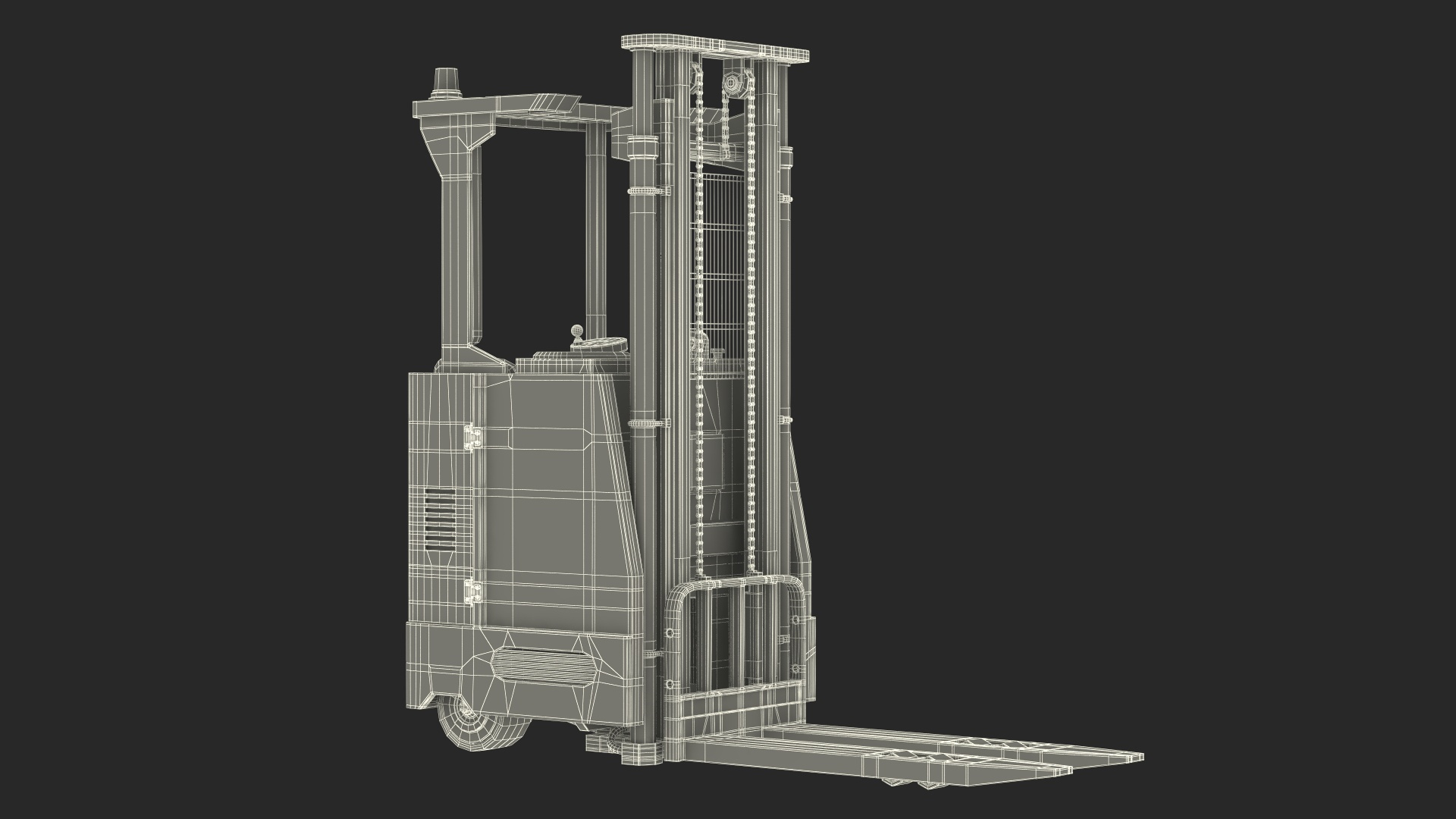 3D Yale Electric Reach Truck Rigged - TurboSquid 2205415