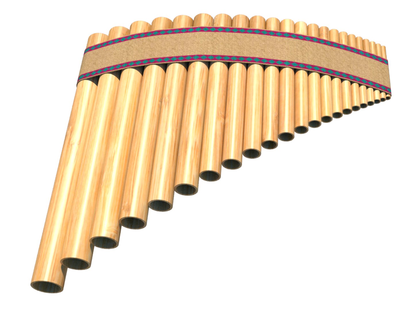 3D pan flute - TurboSquid 1333471