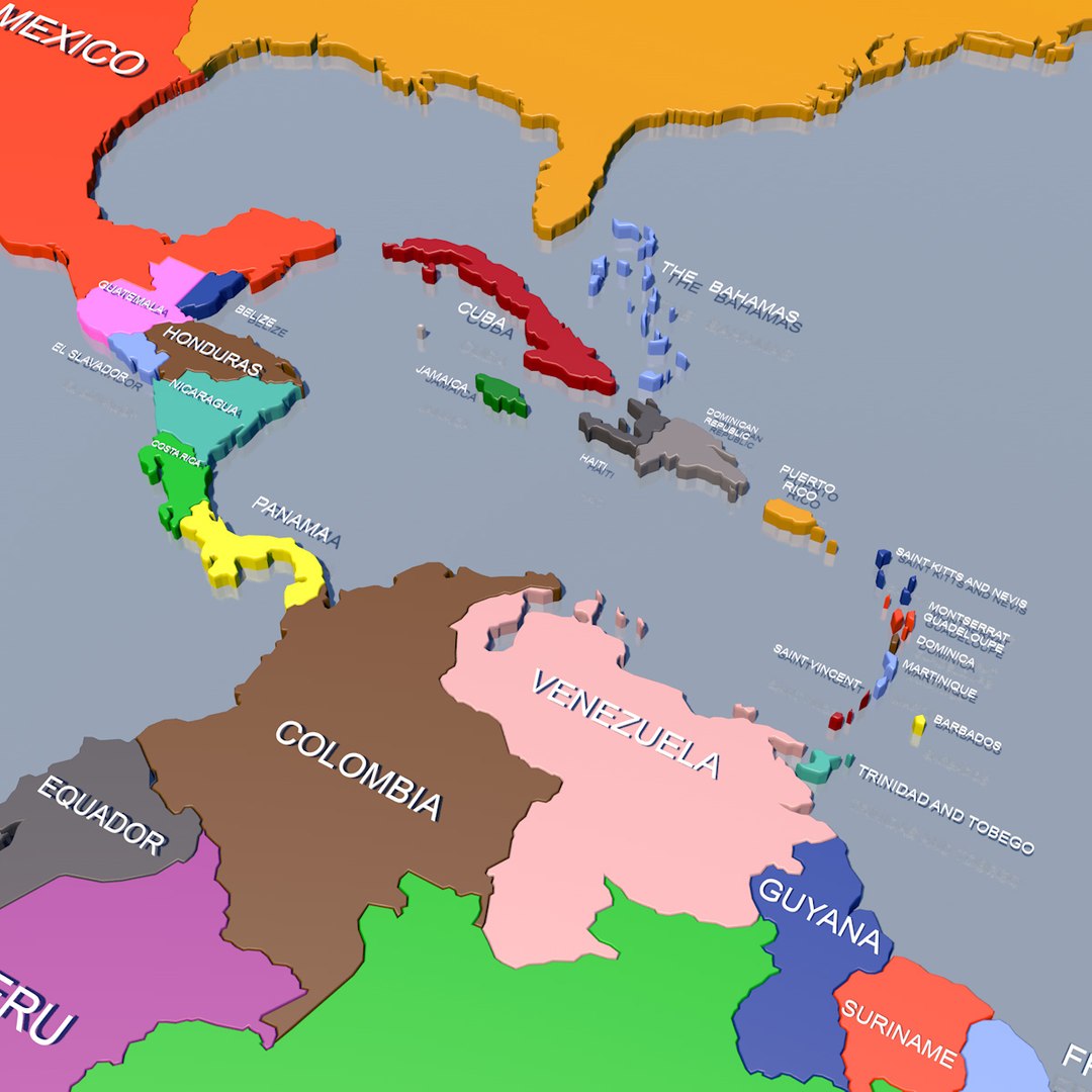 World Borders Names 3D - TurboSquid 1385041