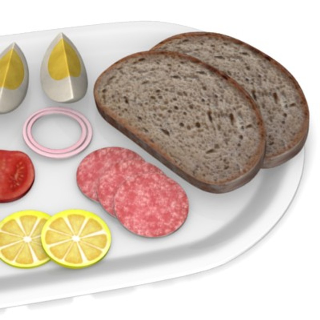 3d Model Meals Food