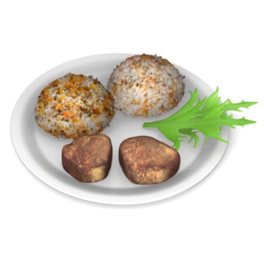 3d Model Meals Food