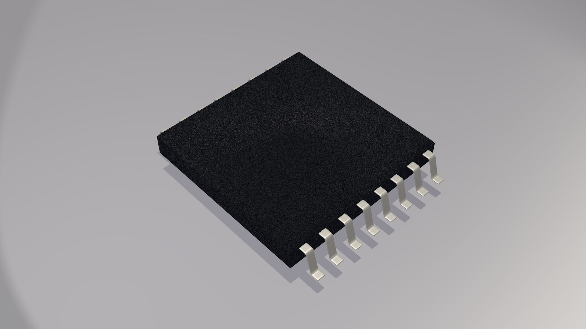 Free Chip Microchip Ic 3d Model