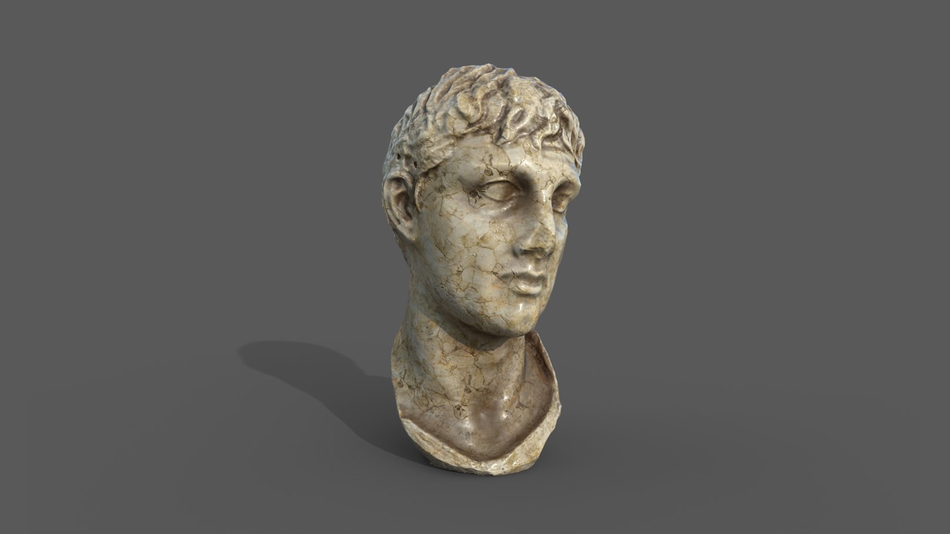 Male Head Sculpture 2 3D - TurboSquid 1822279