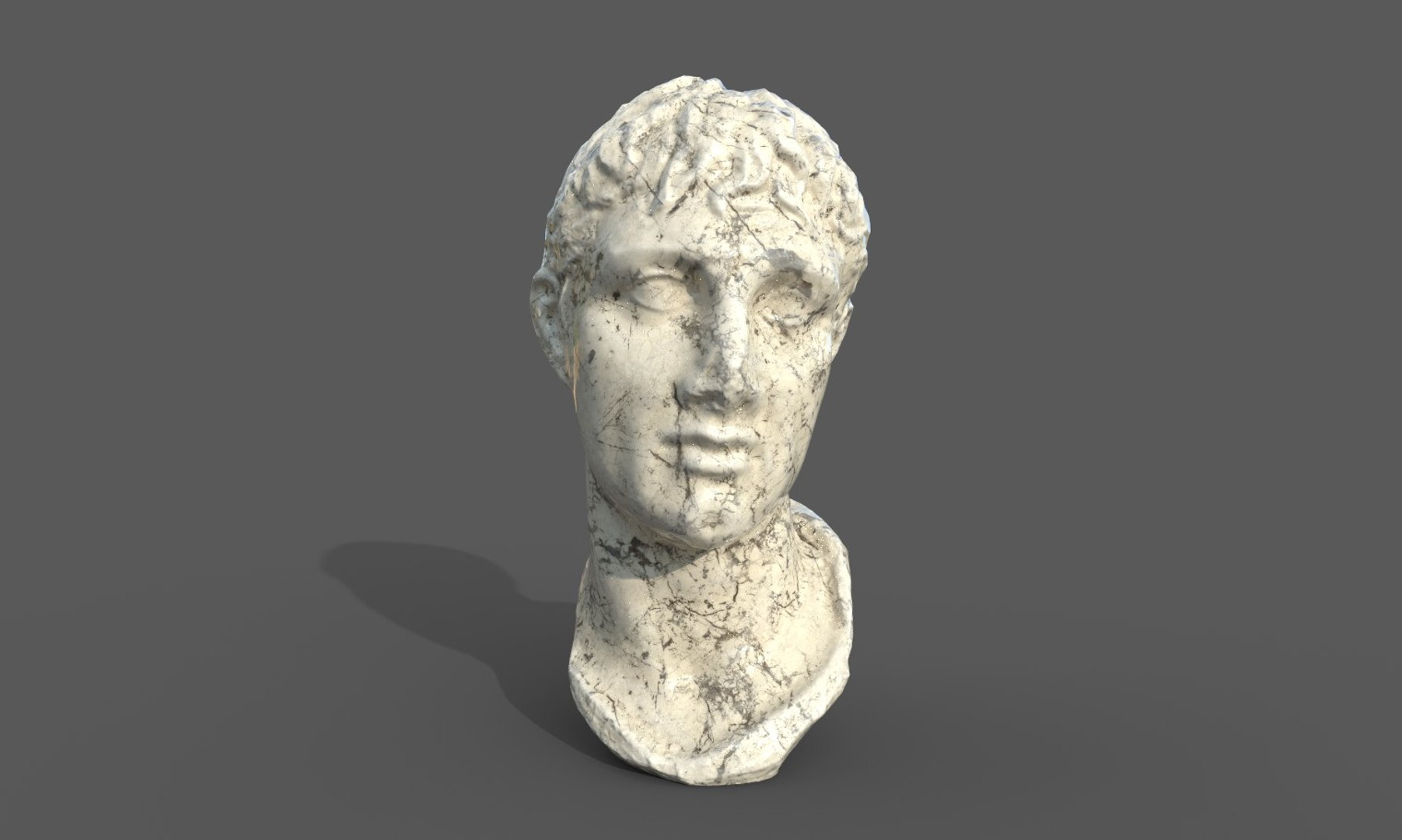 Male Head Sculpture 2 3D - TurboSquid 1822279