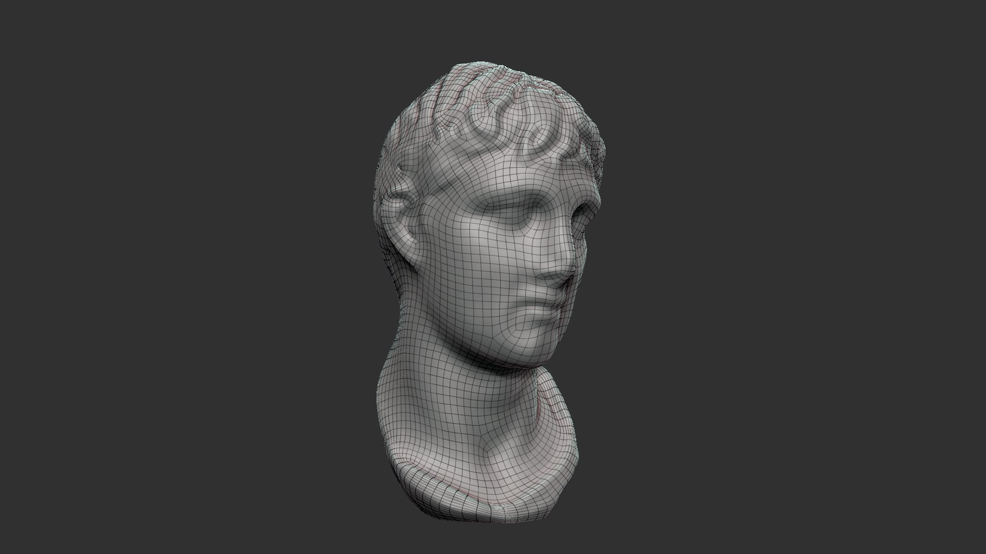 Male Head Sculpture 2 3D - TurboSquid 1822279
