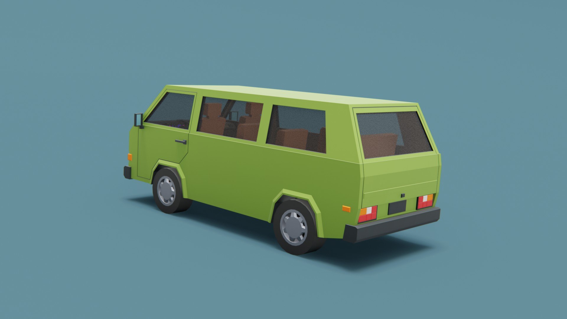 Stylized Cartoon Europe Van Game Asset 3D - TurboSquid 2298589