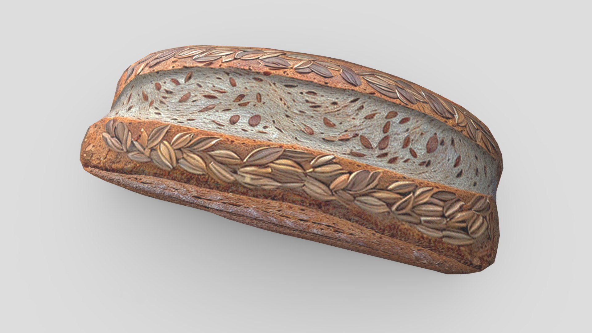 Free CC0 - Multi Grain Bread 3D Model - TurboSquid 2214388