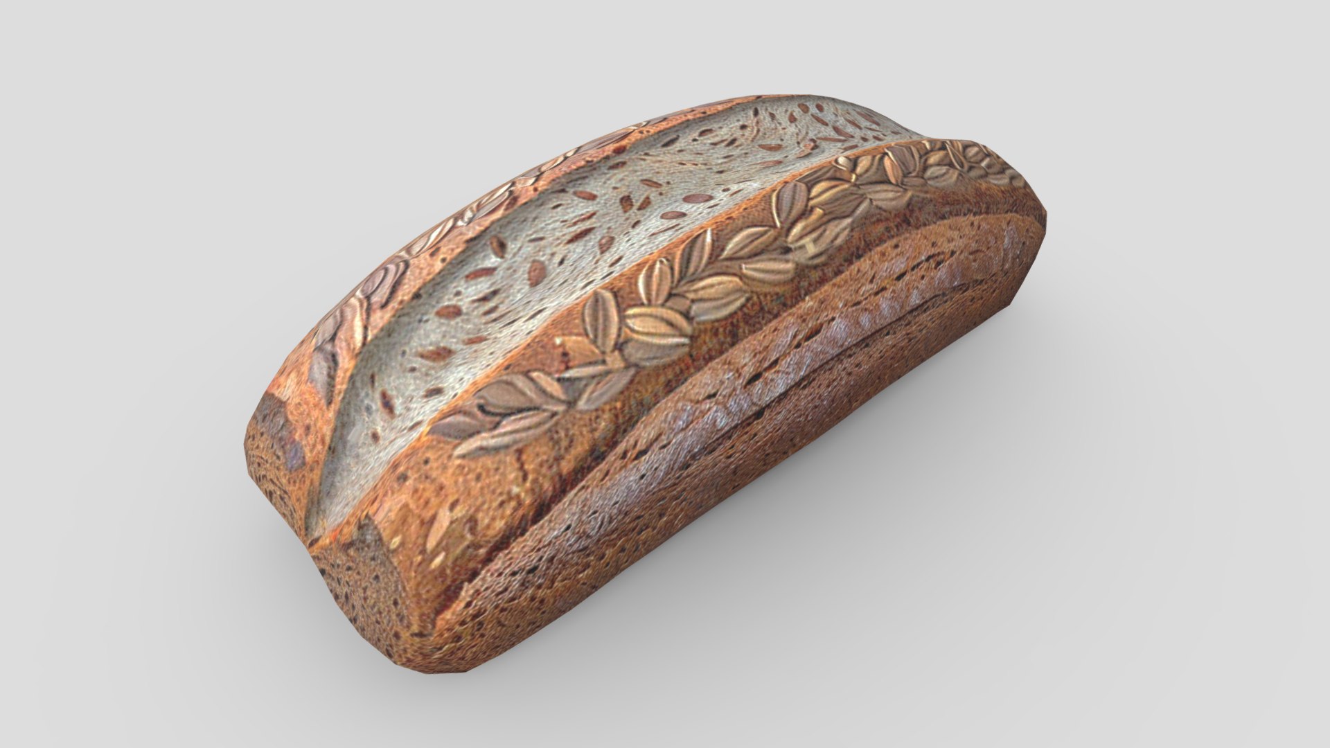 Free CC0 - Multi Grain Bread 3D Model - TurboSquid 2214388