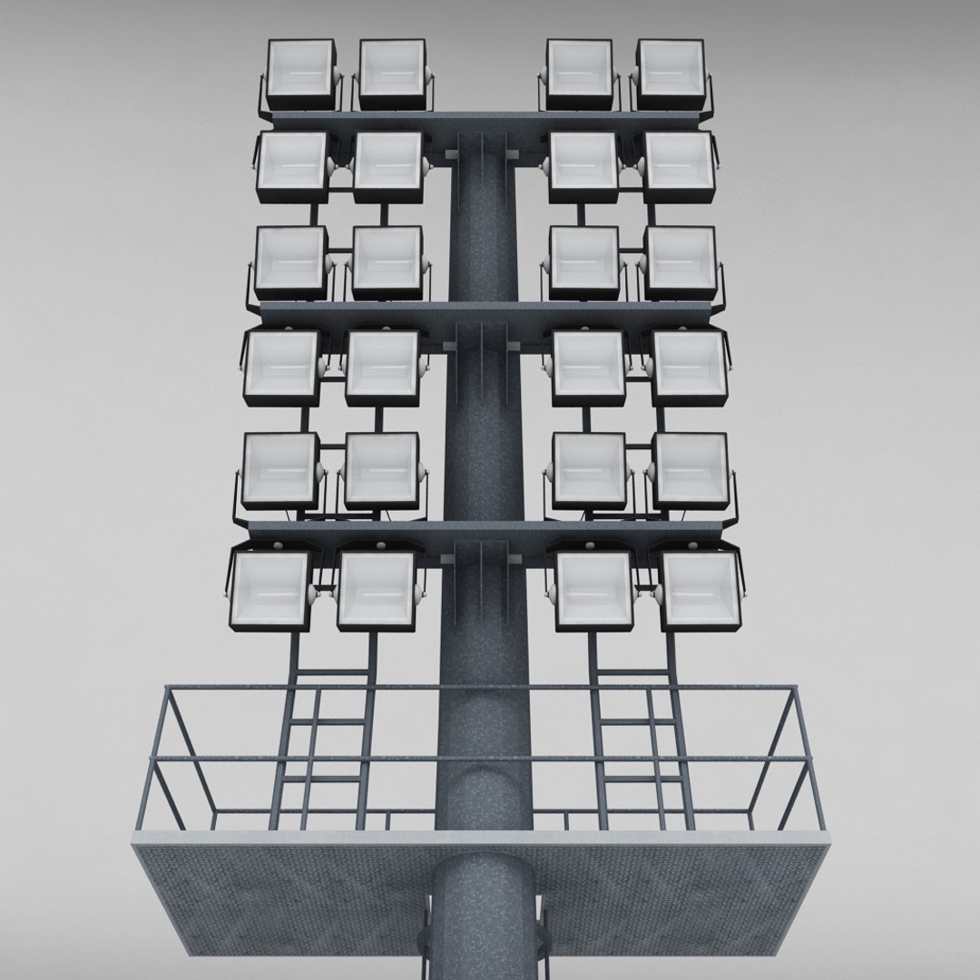 3d Model Pack Stadium Lights Lux