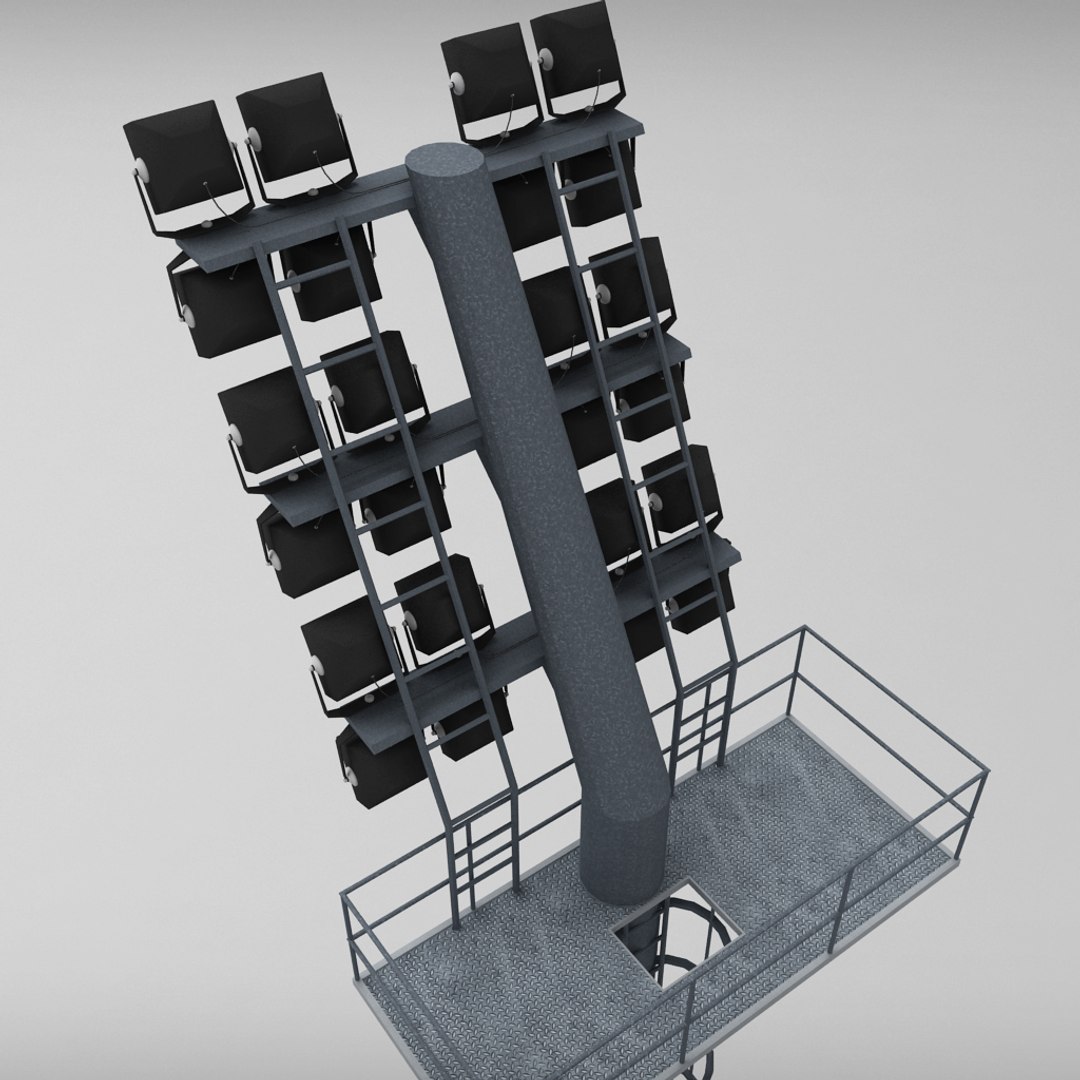 3d Model Pack Stadium Lights Lux