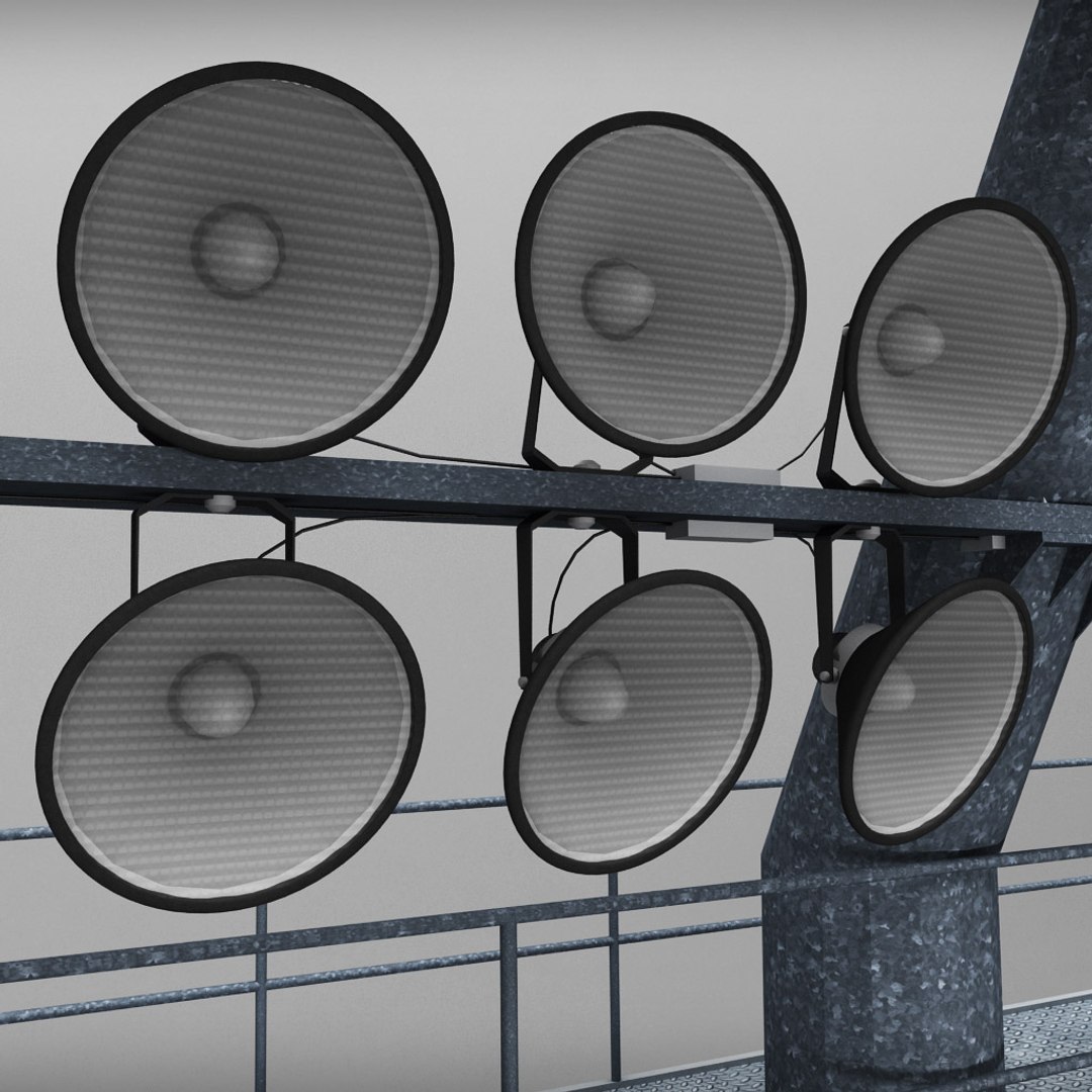 3d model pack stadium lights lux