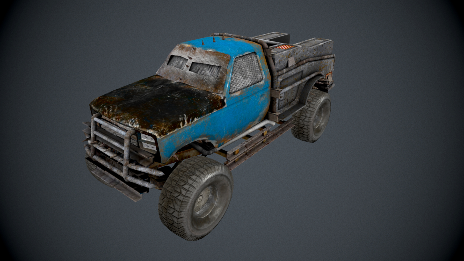 obj post apocalypse truck
