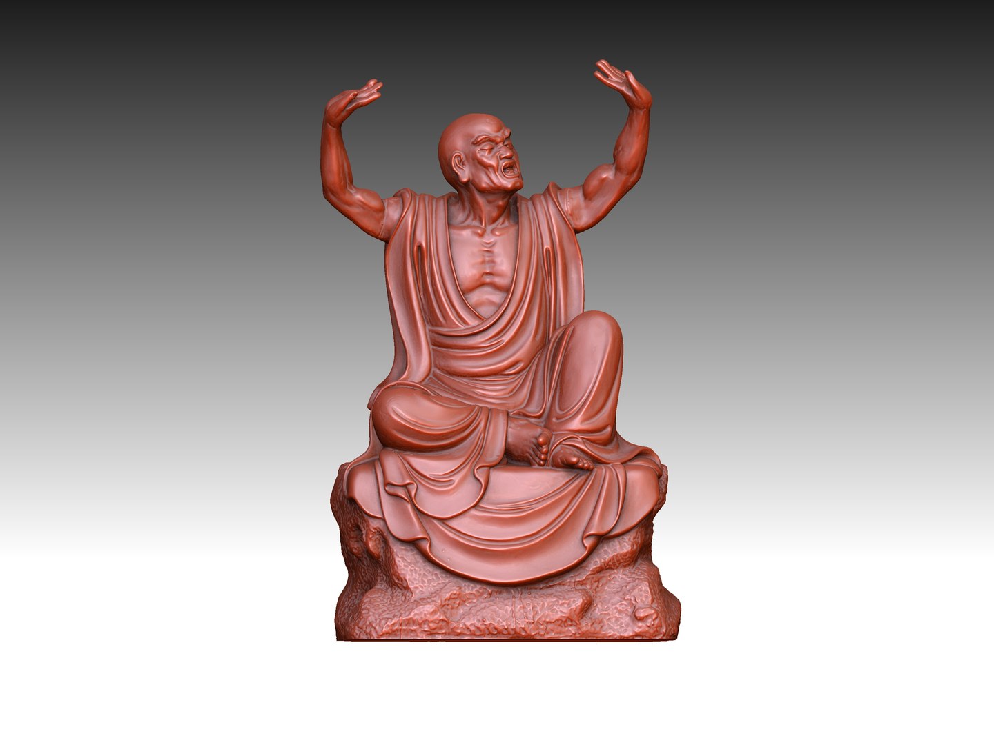 3D Model Of 18 Arhat Buddha Statues 3D Print Model 3D Model ...