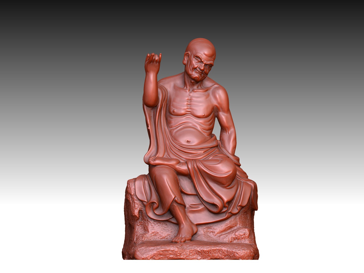 3D Model Of 18 Arhat Buddha Statues 3D Print Model 3D Model ...