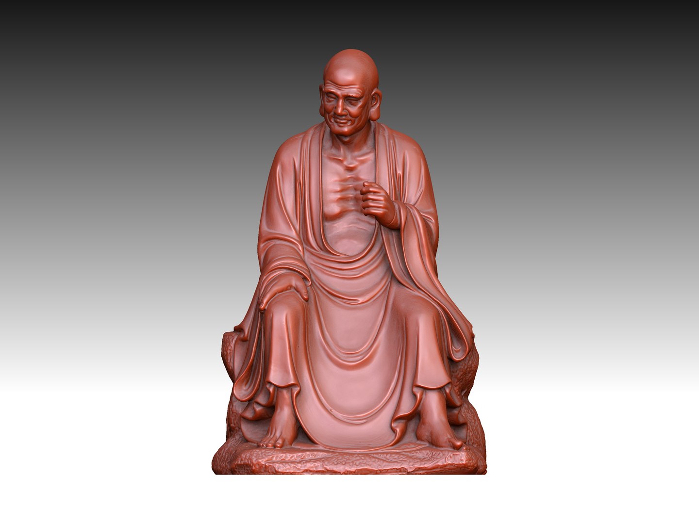 3D Model Of 18 Arhat Buddha Statues 3D Print Model 3D Model ...