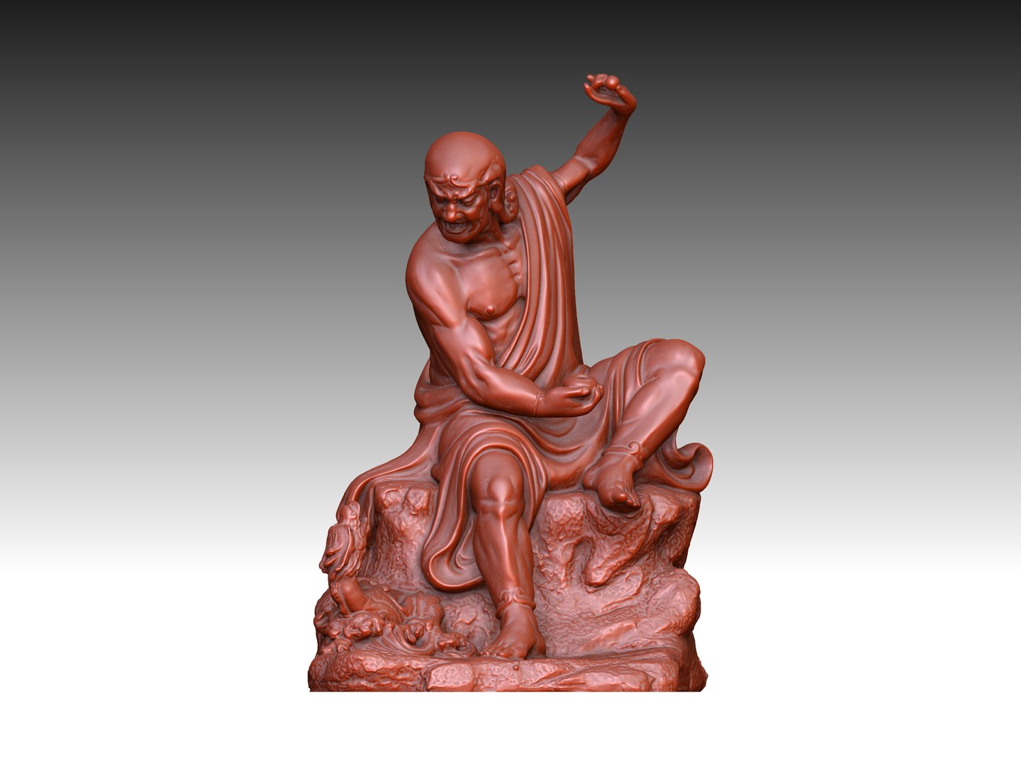 3D Model Of 18 Arhat Buddha Statues 3D Print Model 3D Model ...