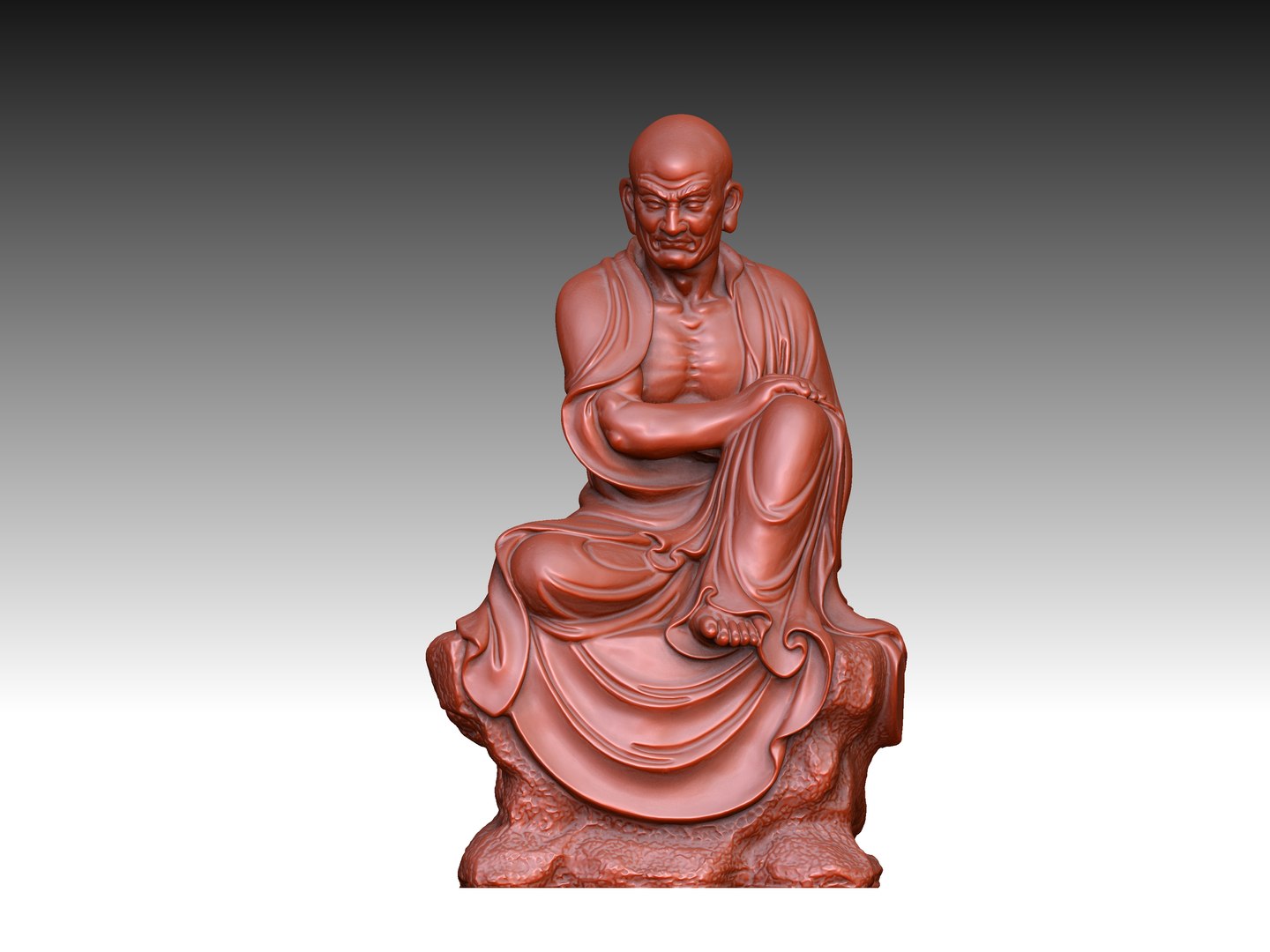 3D Model Of 18 Arhat Buddha Statues 3D Print Model 3D Model ...