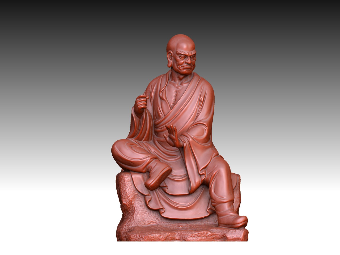 3D Model Of 18 Arhat Buddha Statues 3D Print Model 3D Model ...