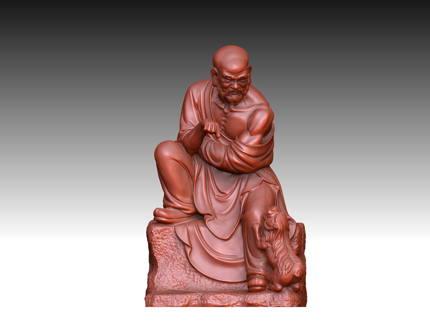 3D Model Of 18 Arhat Buddha Statues 3D Print Model 3D Model ...