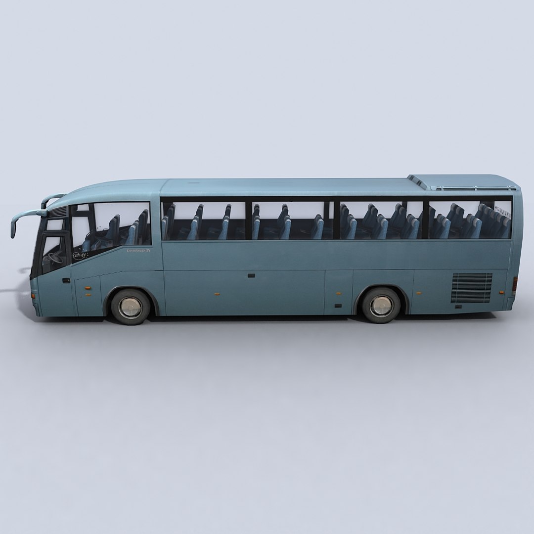 Coach Vehicle 3d Model