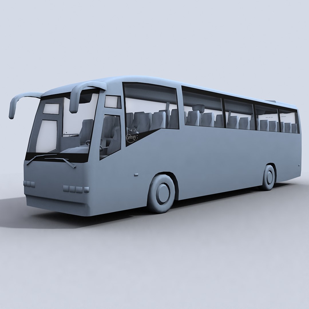 Coach Vehicle 3d Model