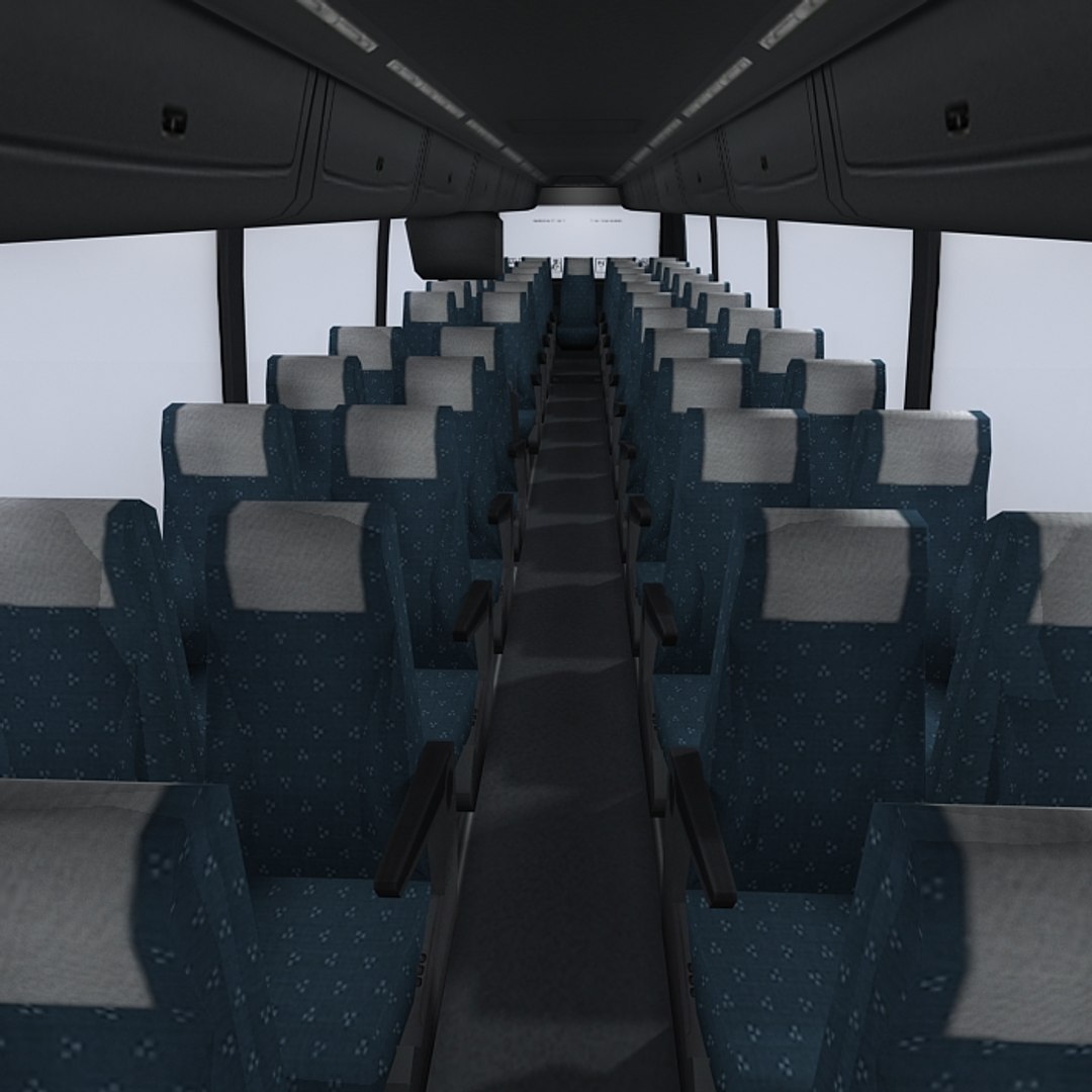 Coach Vehicle 3d Model