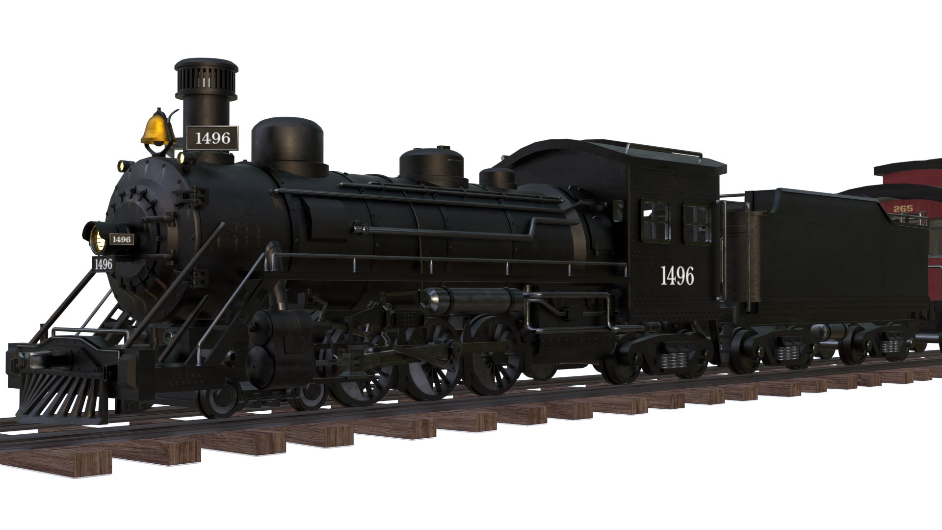 Steam Train 3D Model - TurboSquid 2061486