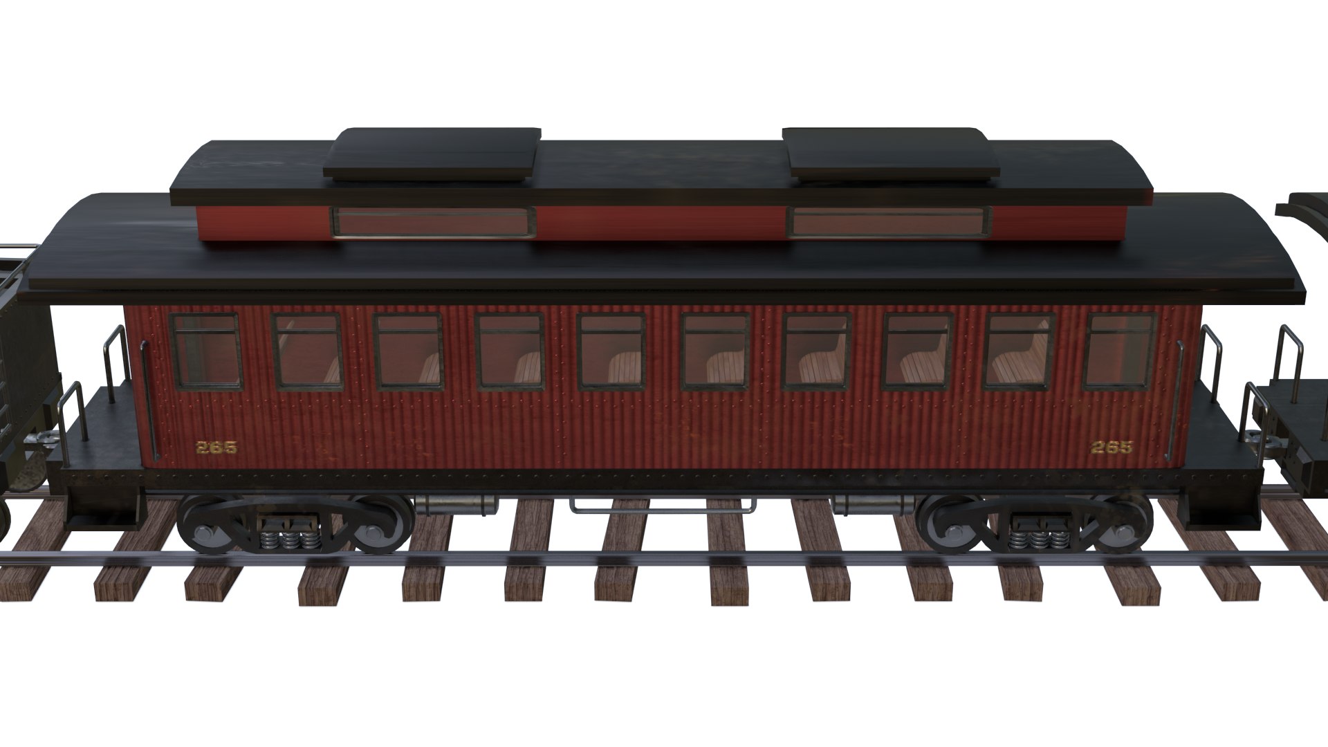 Steam Train 3D model - TurboSquid 2061486