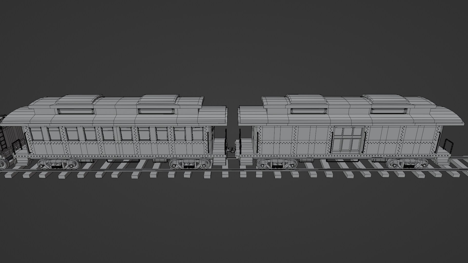 Steam Train 3D model - TurboSquid 2061486