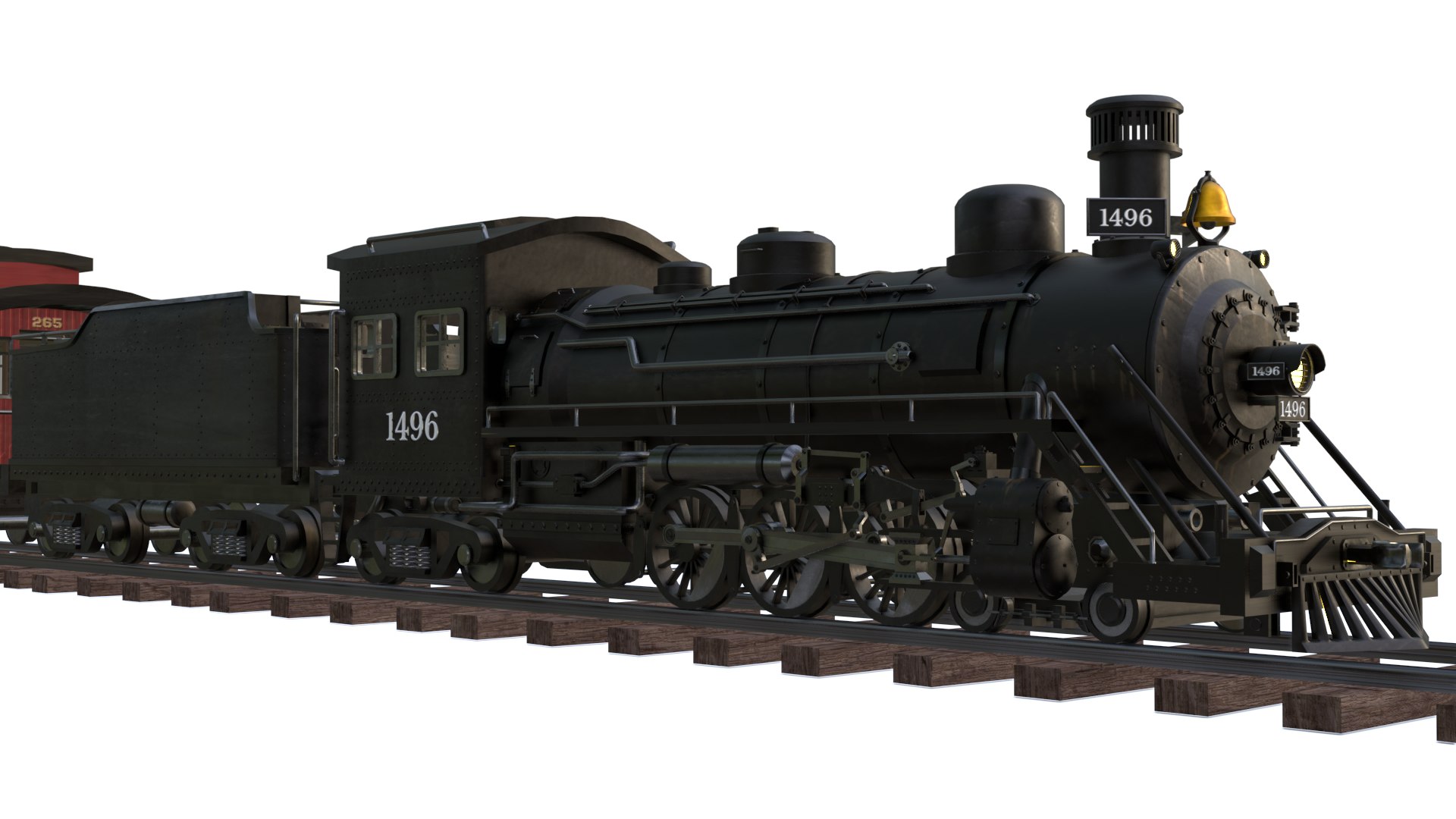 Steam Train 3D Model - TurboSquid 2061486