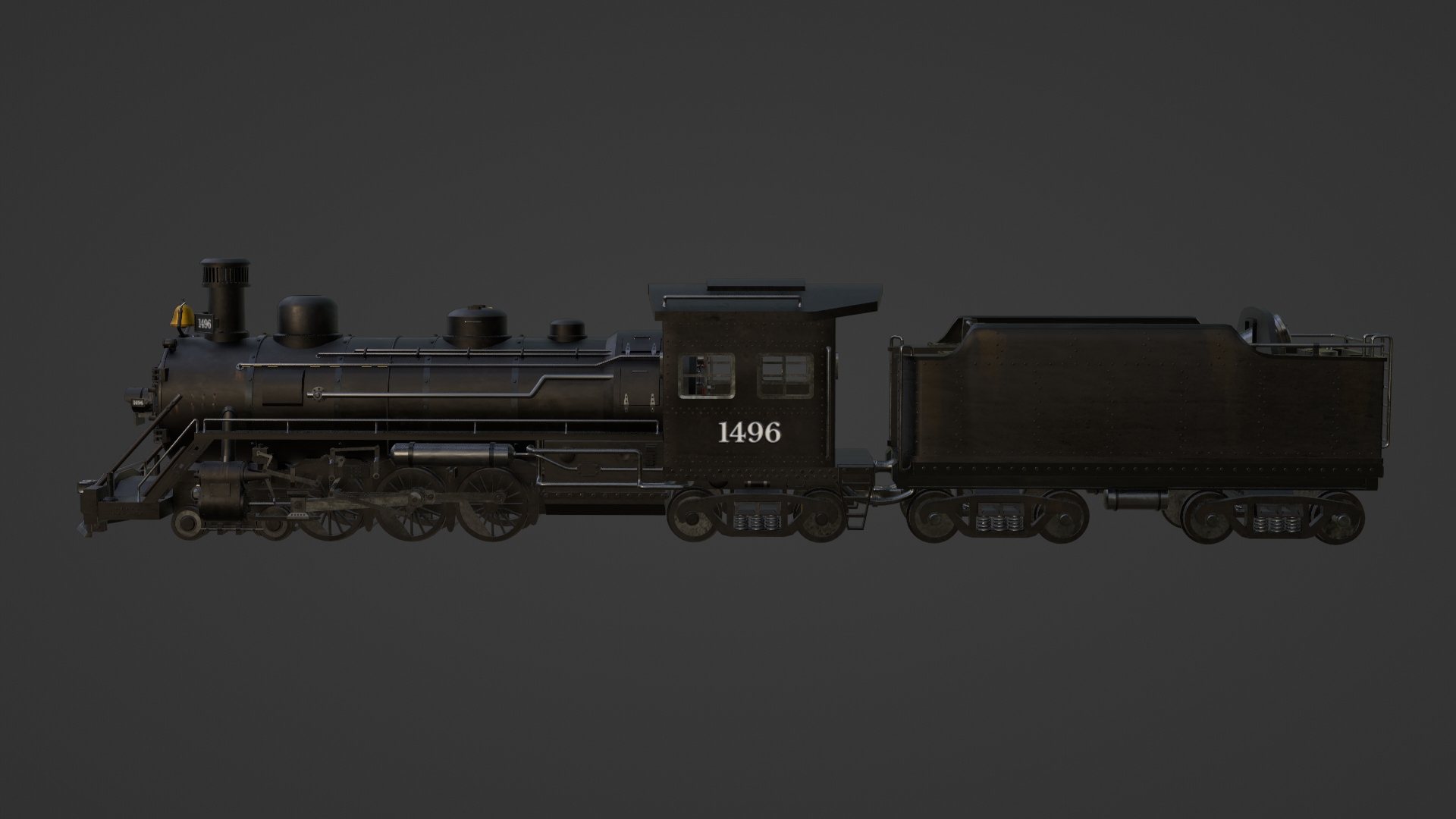 Steam Train 3D Model - TurboSquid 2061486