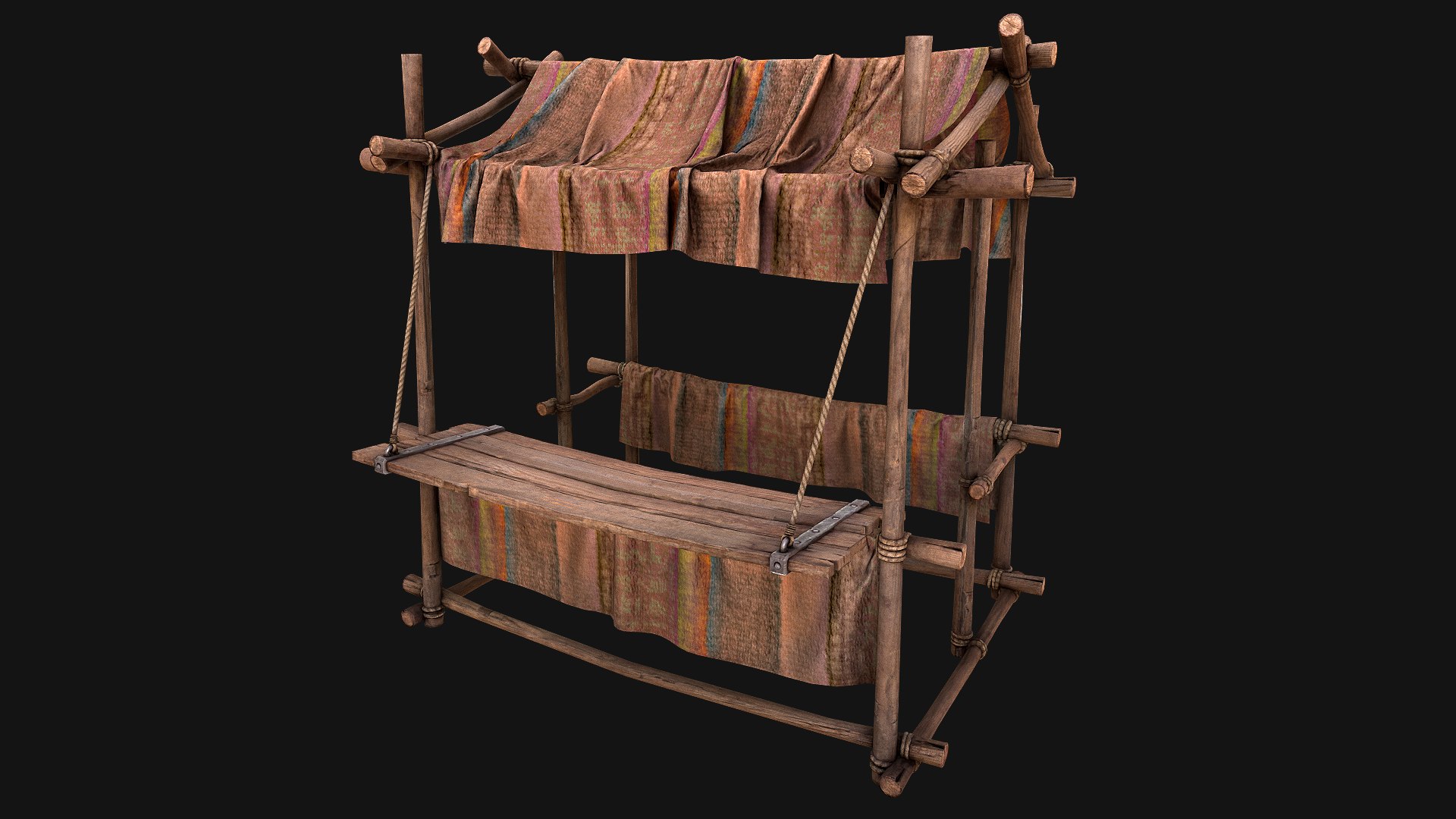 Medieval Market Stall Brown 3D - TurboSquid 1897488