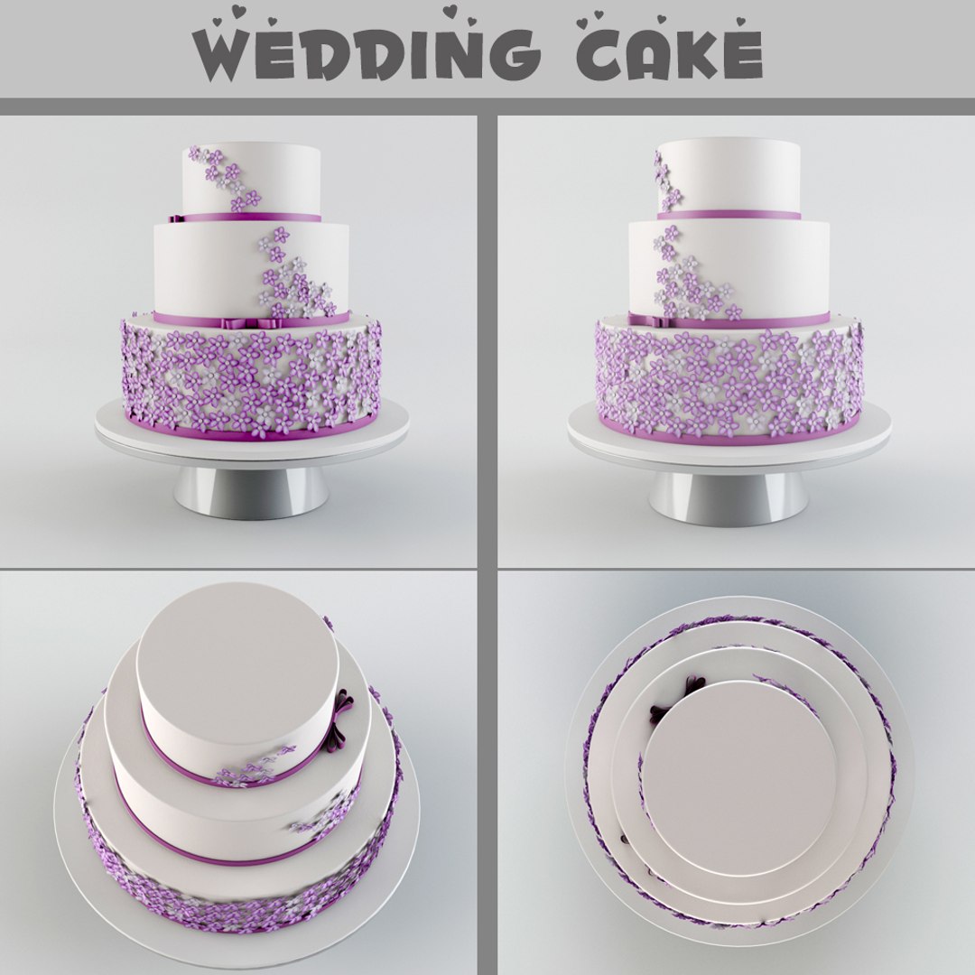 3d model wedding cake