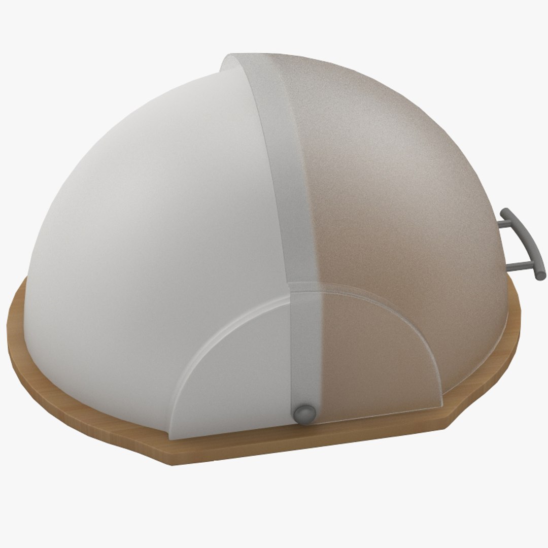 wooden bread box 3d model