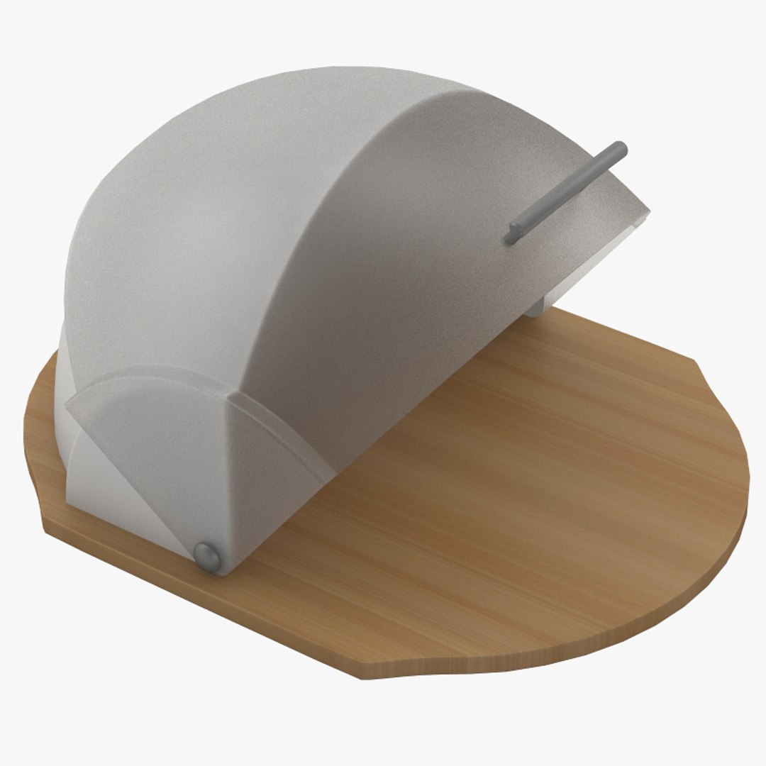 wooden bread box 3d model