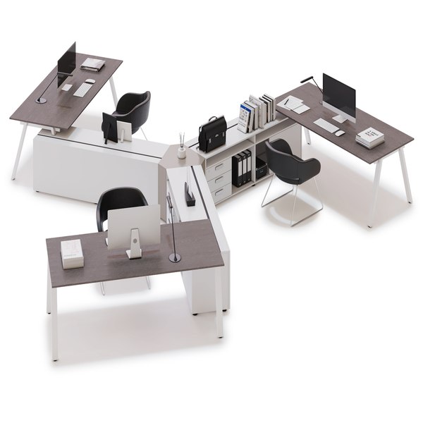 3D model office workspace las - TurboSquid 1444751
