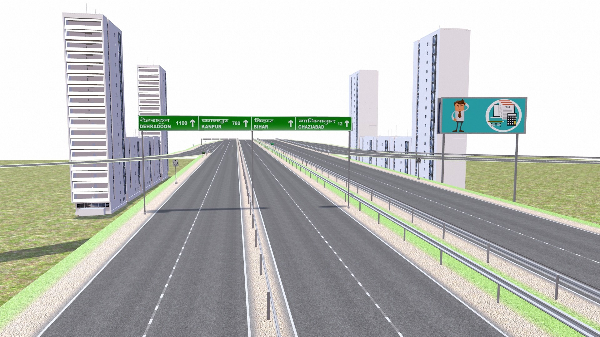 3D Streets And Highways Construction Model - TurboSquid 2392428