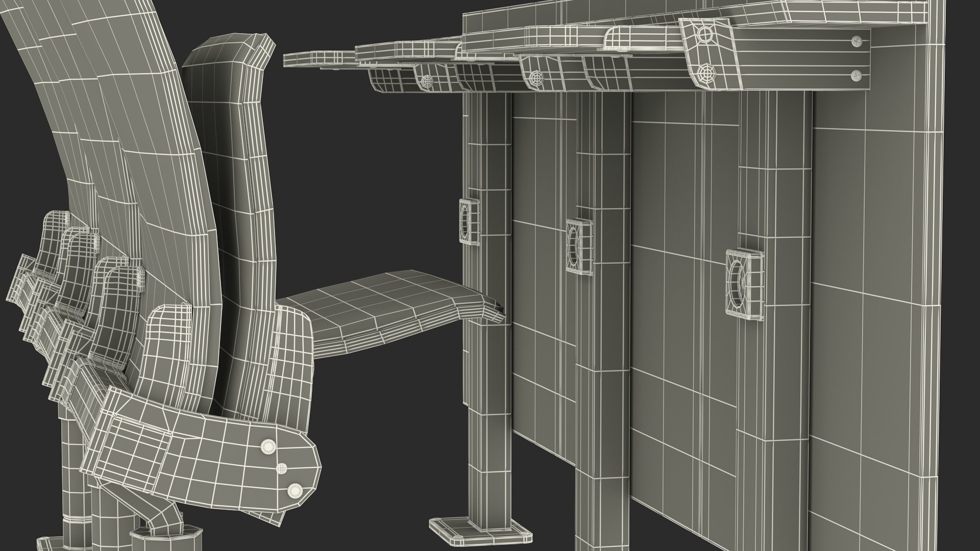 3D Auditorium Chairs And Tables Light Wood Soft model - TurboSquid 1957885
