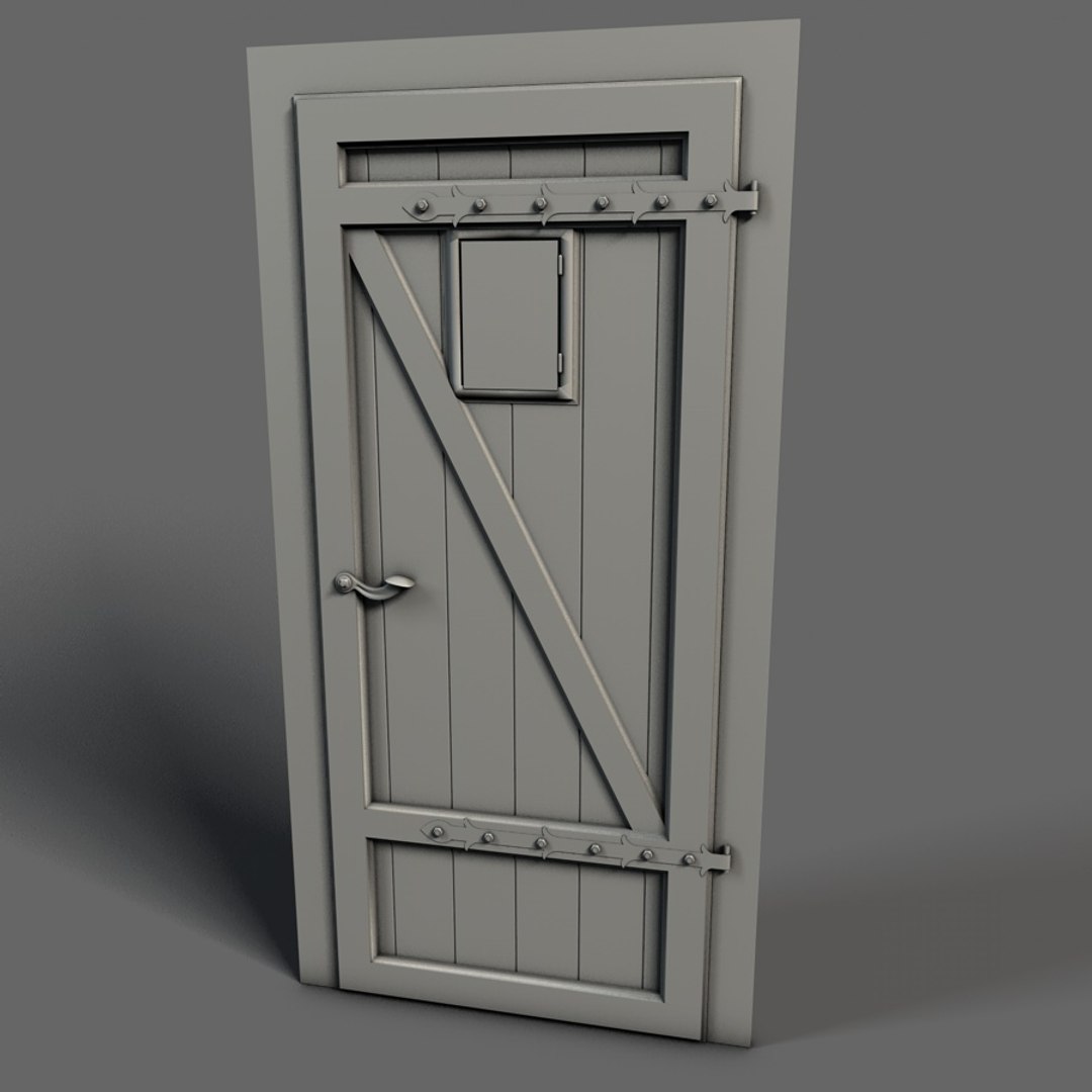 3d wooden door