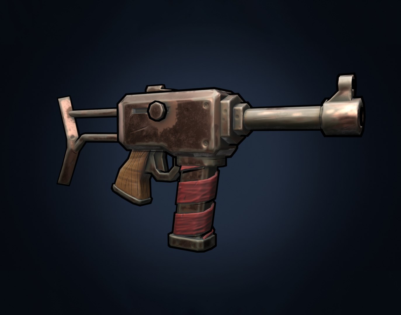 Stylized Gun 3D Model - TurboSquid 1550549