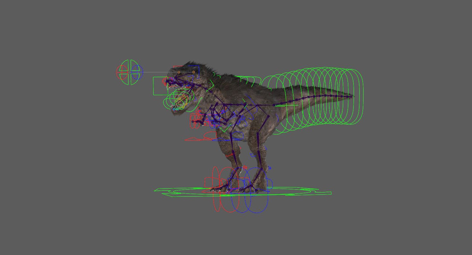 3D v-ray rigged rex - TurboSquid 1408312