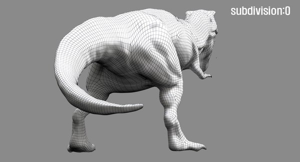 3D v-ray rigged rex - TurboSquid 1408312