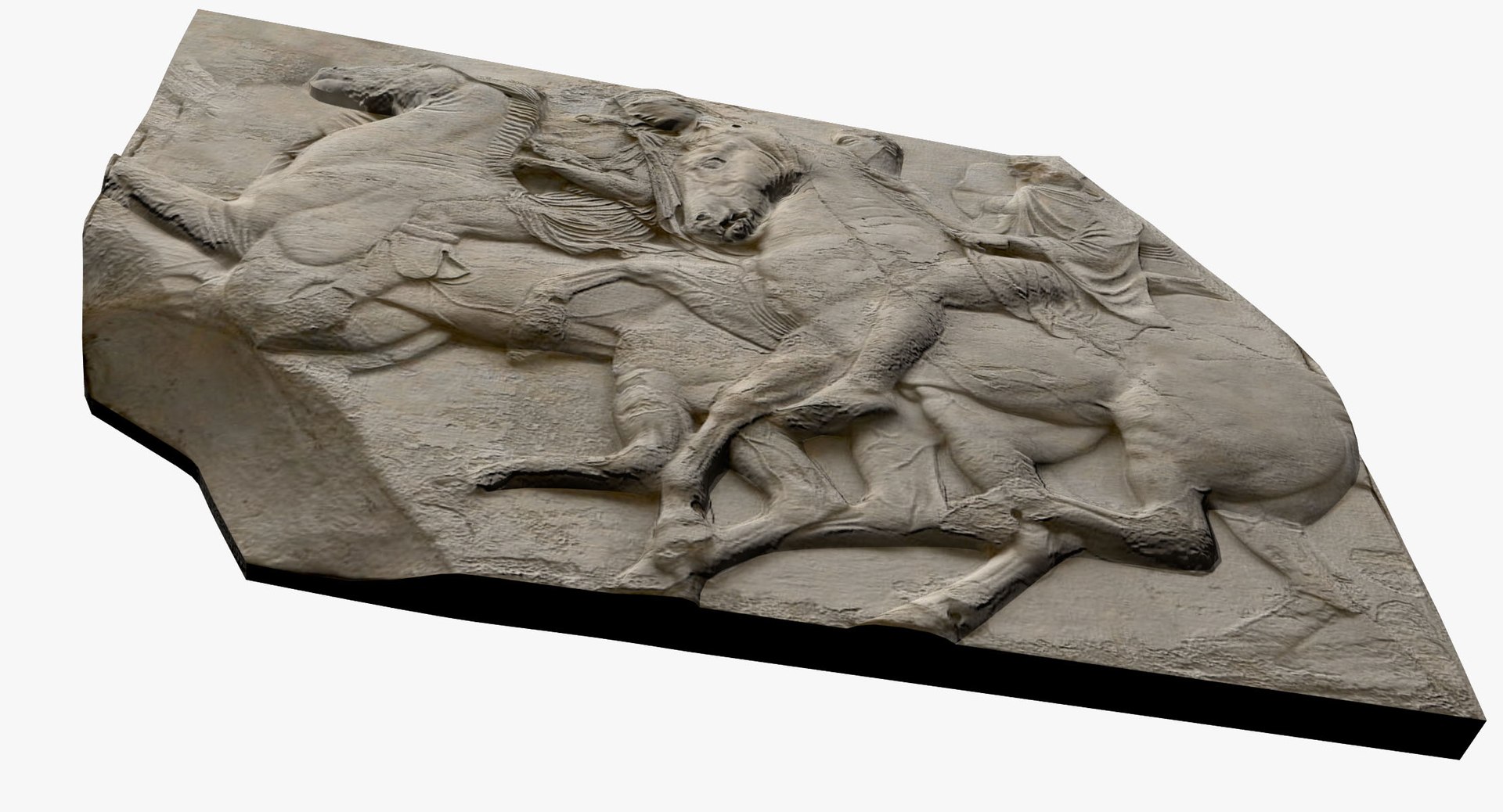 Frieze Marble Parthenon Obj