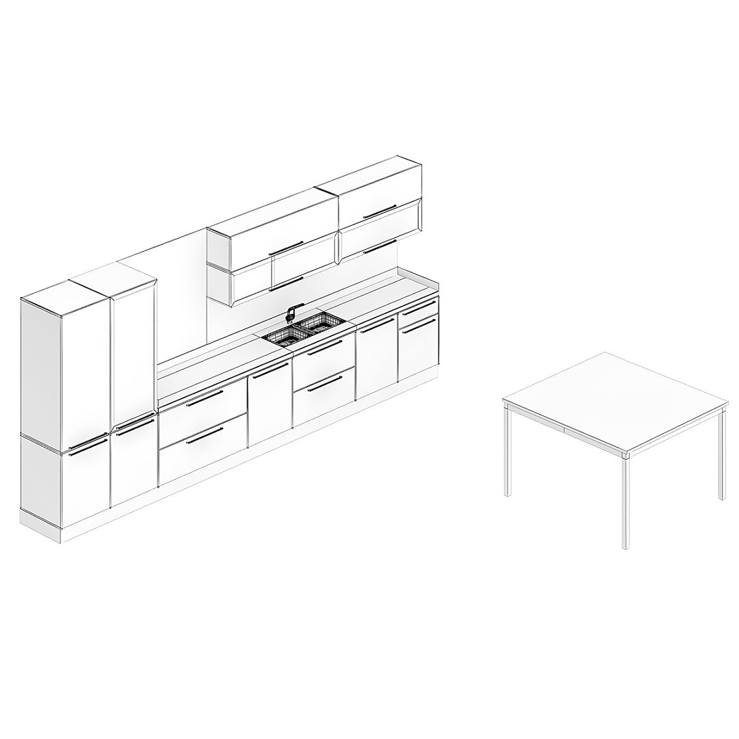 3D kitchen furniture set - TurboSquid 1205283