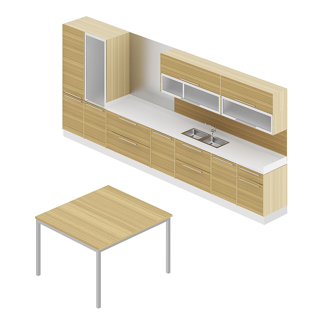 3D kitchen furniture set - TurboSquid 1205283