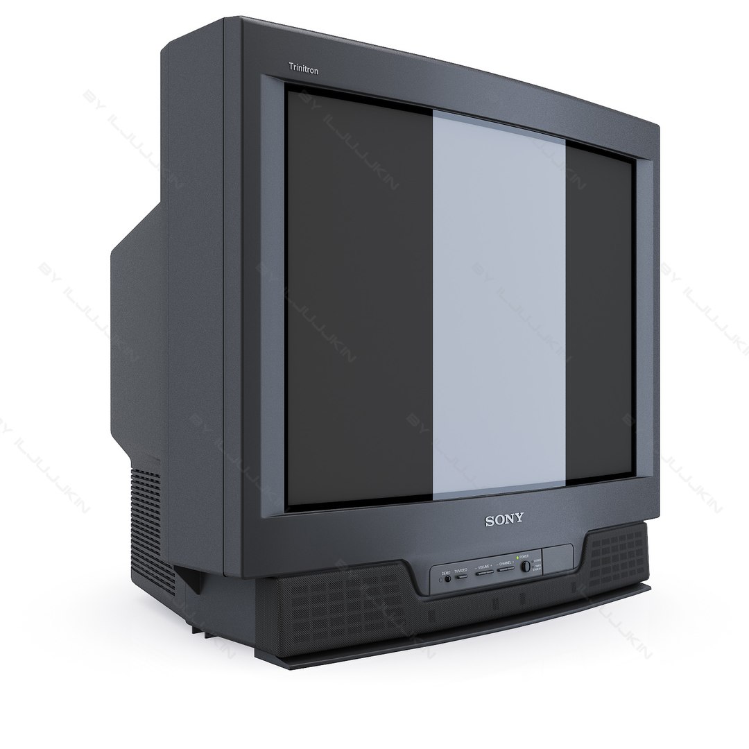 Colour Tv Sony Trinitron 3d Model