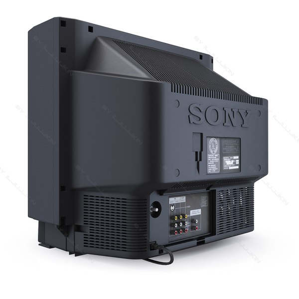 colour tv sony trinitron 3d model